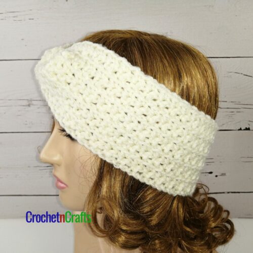 Dandy - Crochet Twisted Ear Warmer Pattern - CrochetNCrafts