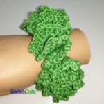 Crochet Hair Scrunchie - Split Shells N Picots - CrochetNCrafts