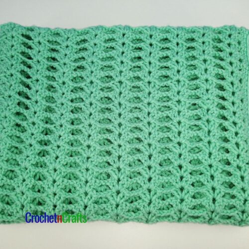 Lacy Double V-Stitch Crochet Lapghan Pattern - CrochetNCrafts