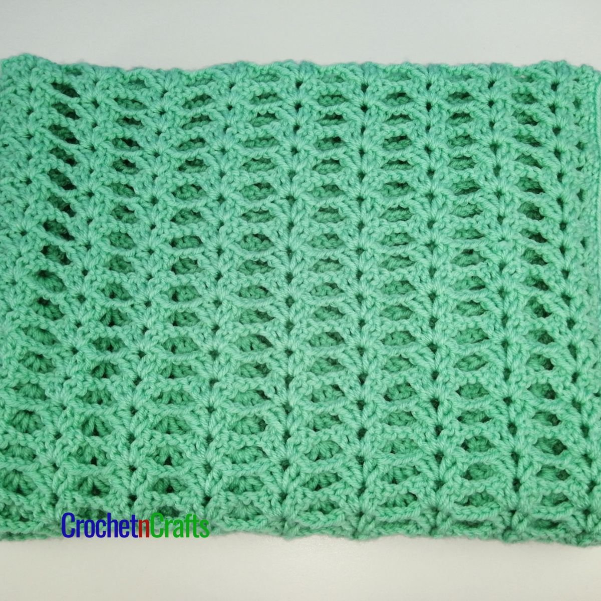 Lacy Double V-Stitch Crochet Lapghan Pattern - CrochetNCrafts