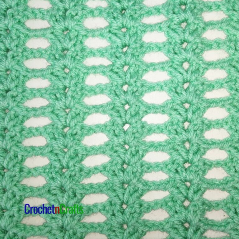 Lacy Double V-Stitch Crochet Lapghan Pattern - CrochetNCrafts