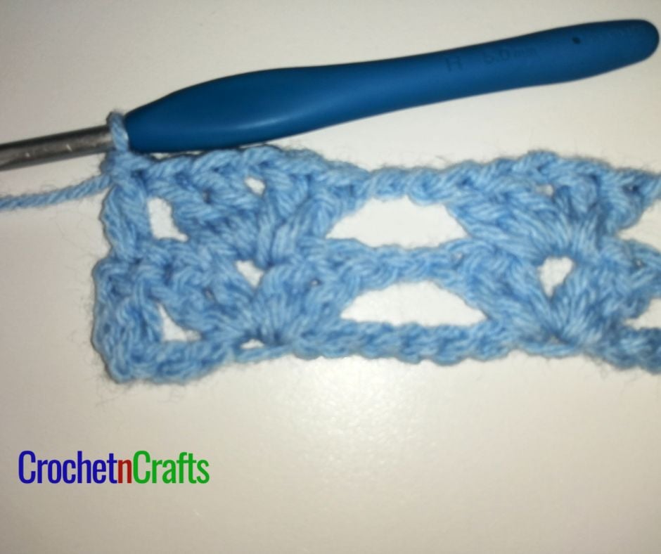 Lacy Double V-Stitch Scarf Pattern - CrochetNCrafts