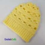 Simple Lace Crochet Hat - CrochetNCrafts