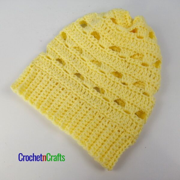 Simple Lace Crochet Hat Crochetncrafts