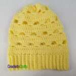 Simple Lace Crochet Hat - CrochetNCrafts