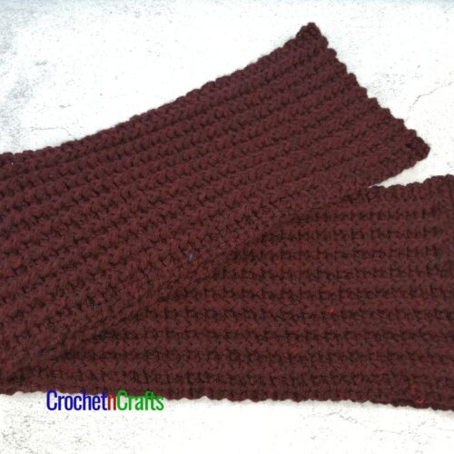 Ribbed Scarf ~ FREE Crochet Pattern