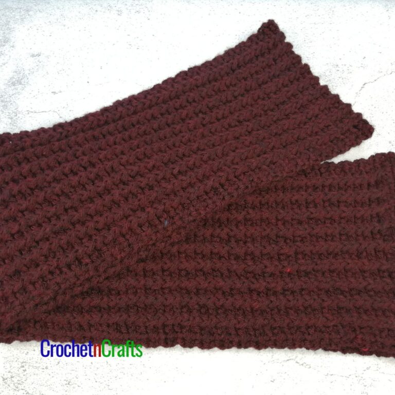 Ribbed Scarf ~ FREE Crochet Pattern