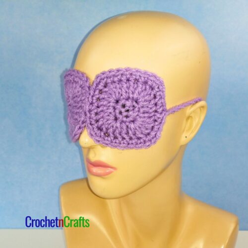Square Eye Mask ~ FREE Crochet Pattern