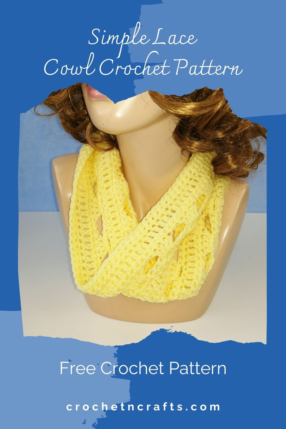 Simple Lace Cowl Crochet Pattern - CrochetNCrafts