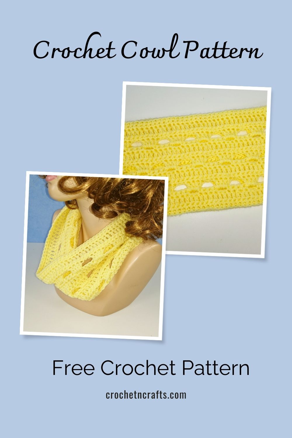 Simple Lace Cowl Crochet Pattern - CrochetNCrafts