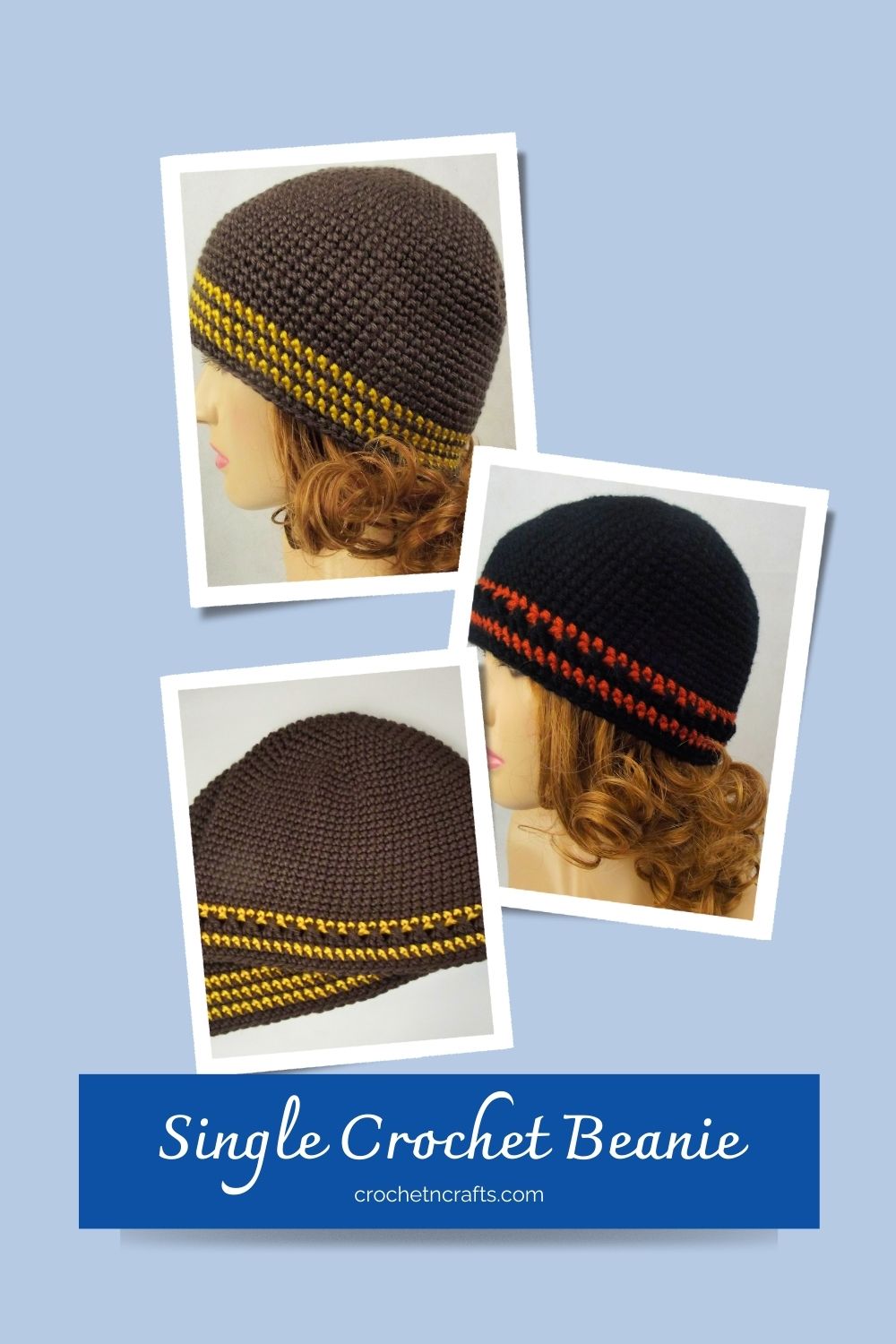 Single Crochet Beanie Pattern by CrochetNCrafts
