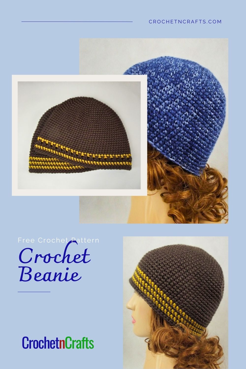 Single Crochet Beanie Pattern by CrochetNCrafts