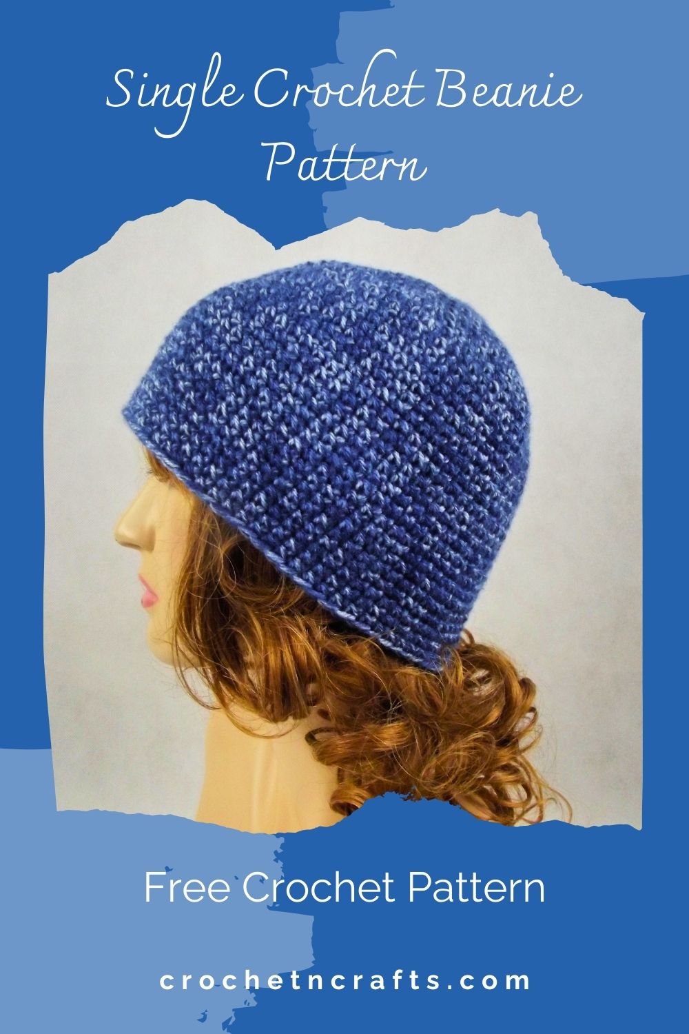 Single Crochet Beanie Pattern by CrochetNCrafts