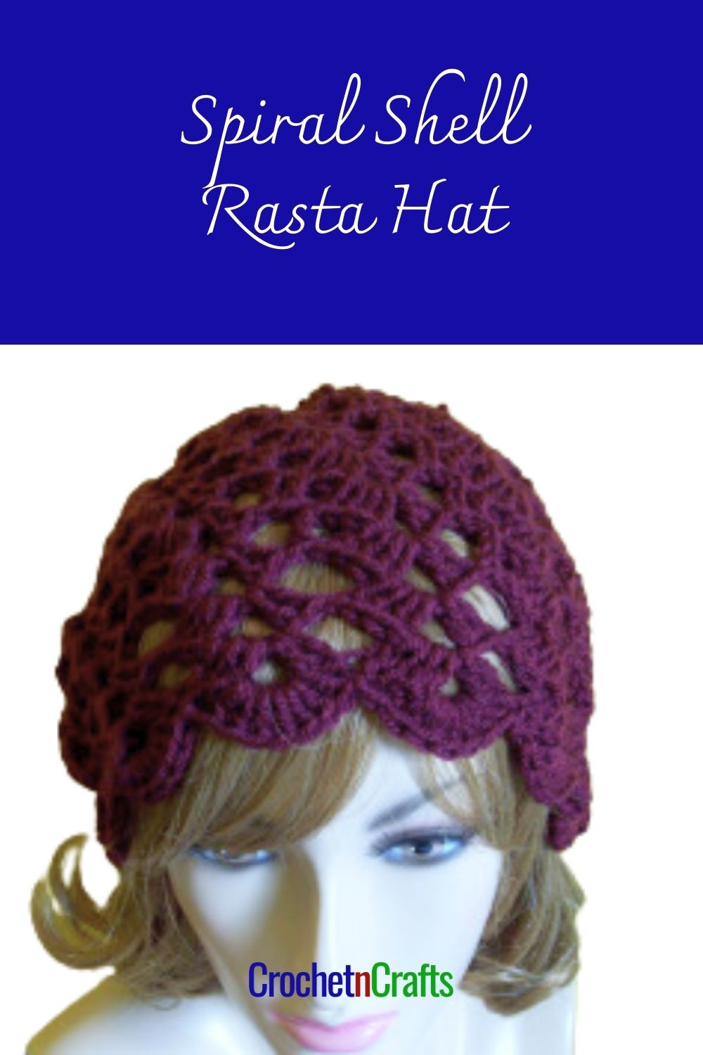 Spiral Shell Rasta Hat ~ FREE Crochet Pattern