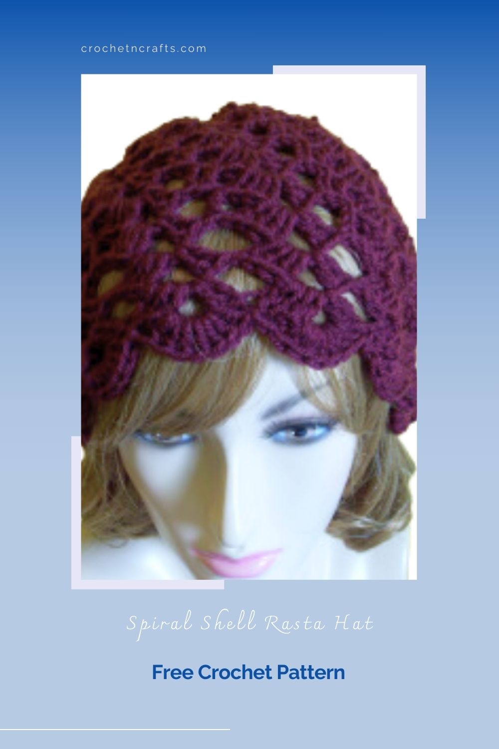 Spiral Shell Rasta Hat ~ FREE Crochet Pattern