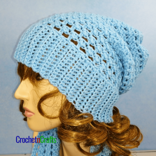 Simple Seeded Lace Crochet Hat Pattern - CrochetNCrafts