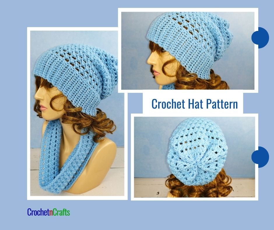 Simple Seeded Lace Crochet Hat Pattern - CrochetNCrafts