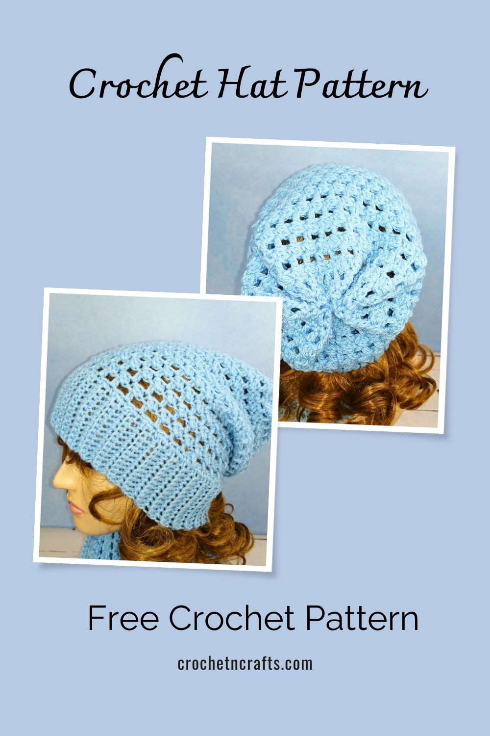 Simple Seeded Lace Crochet Hat Pattern - CrochetNCrafts