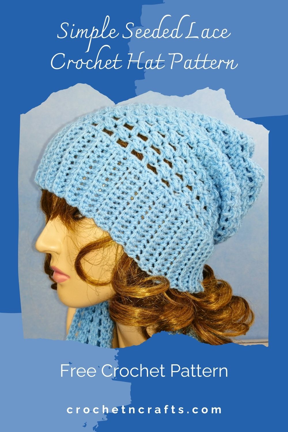 Simple Seeded Lace Crochet Hat Pattern - CrochetNCrafts