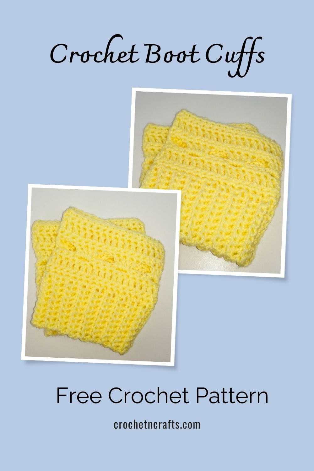 Simple Lace Crochet Boot Cuffs - CrochetNCrafts