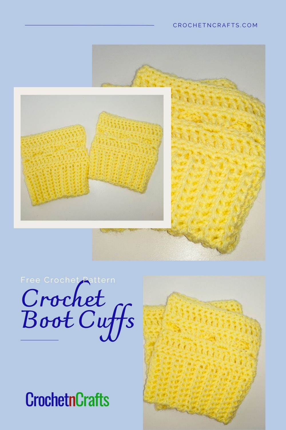 Simple Lace Crochet Boot Cuffs - CrochetNCrafts