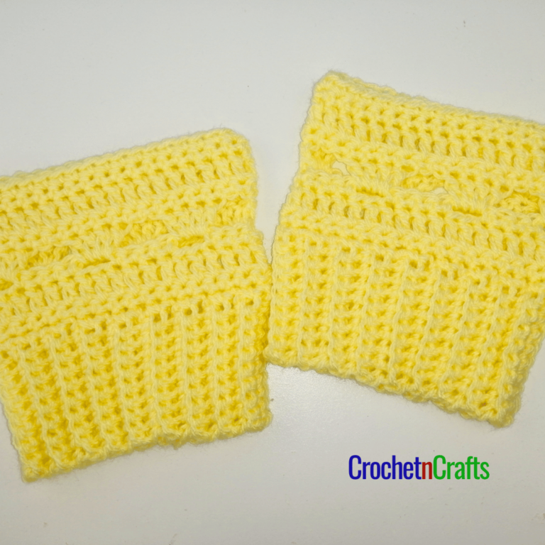 Simple Lace Crochet Boot Cuffs - CrochetNCrafts