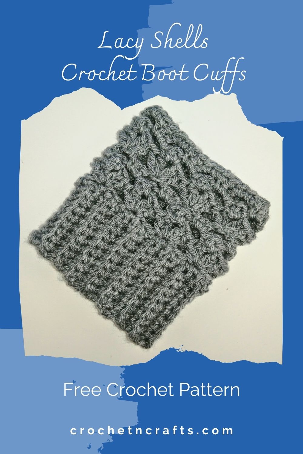 Lacy Shells Crochet Boot Cuffs - CrochetNCrafts