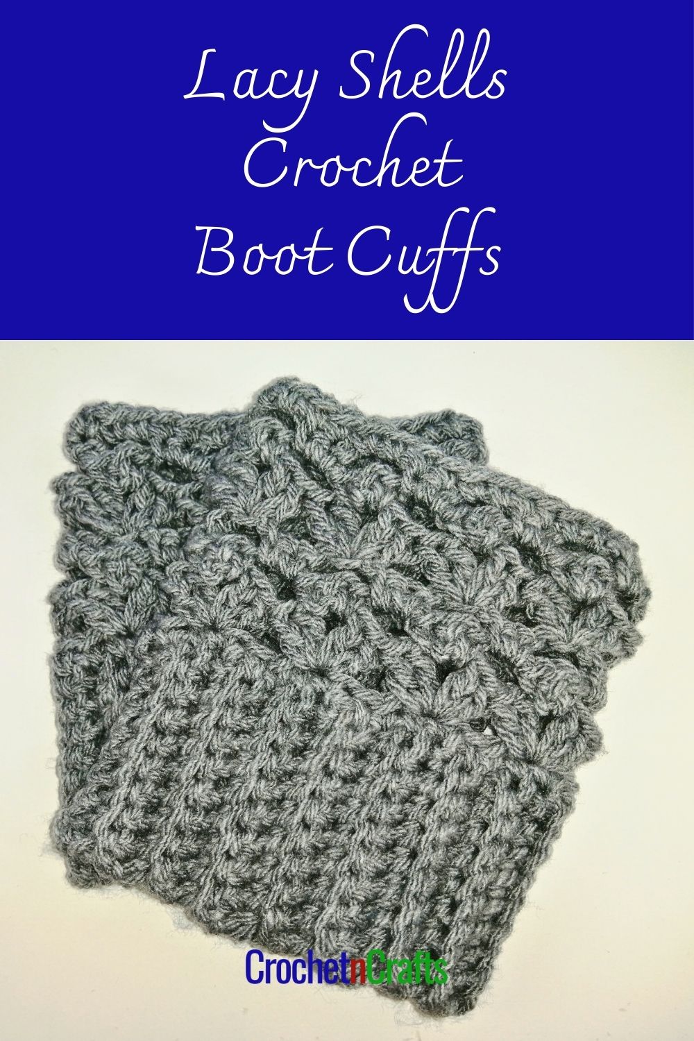 Lacy Shells Crochet Boot Cuffs - CrochetNCrafts