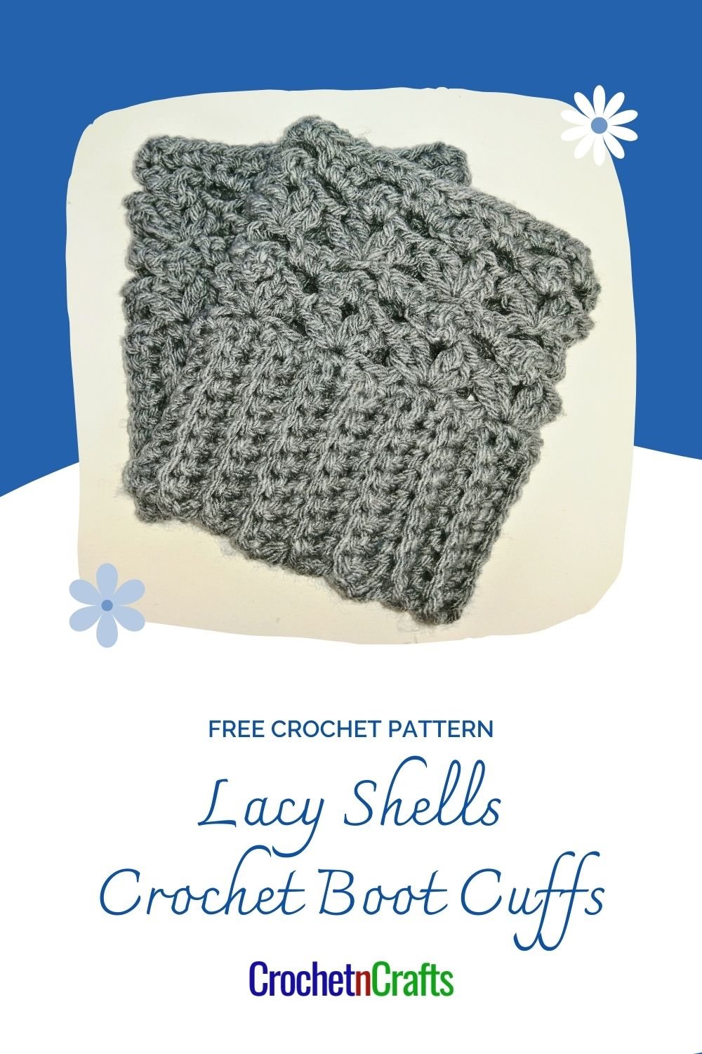 Lacy Shells Crochet Boot Cuffs - CrochetNCrafts