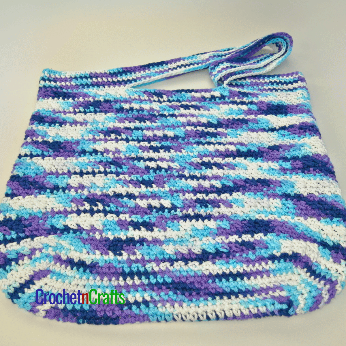 Crochet Bag Pattern - Blue-Water - CrochetNCrafts