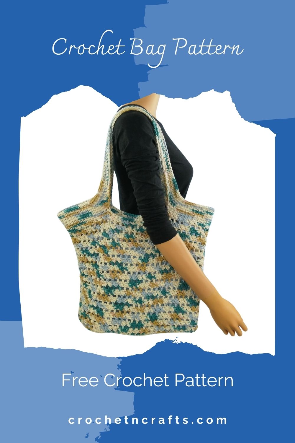 Crochet Bag Pattern - Simple Seeded Lace - CrochetNCrafts