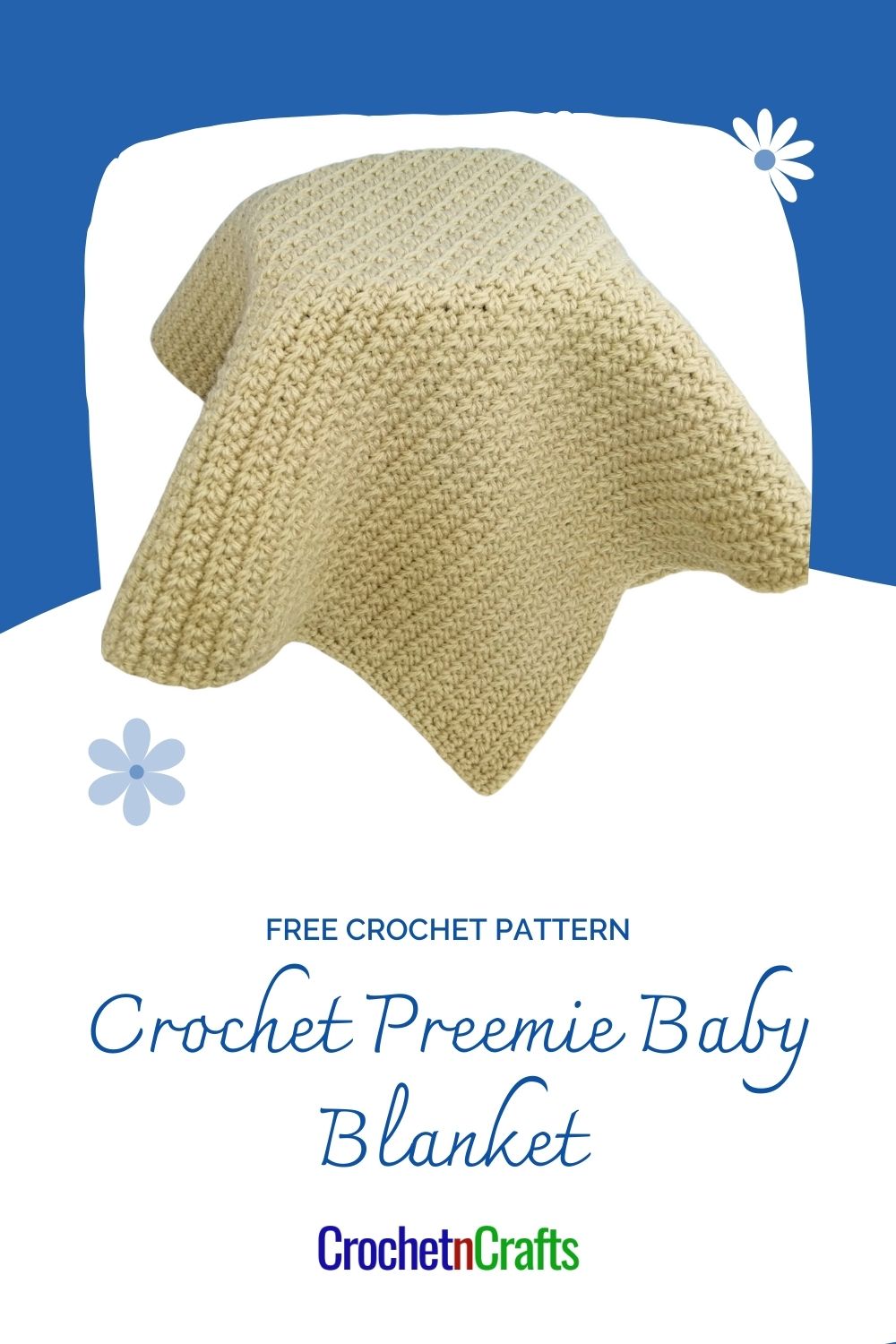 Single Crochet Cross Stitch Baby Blanket - CrochetNCrafts