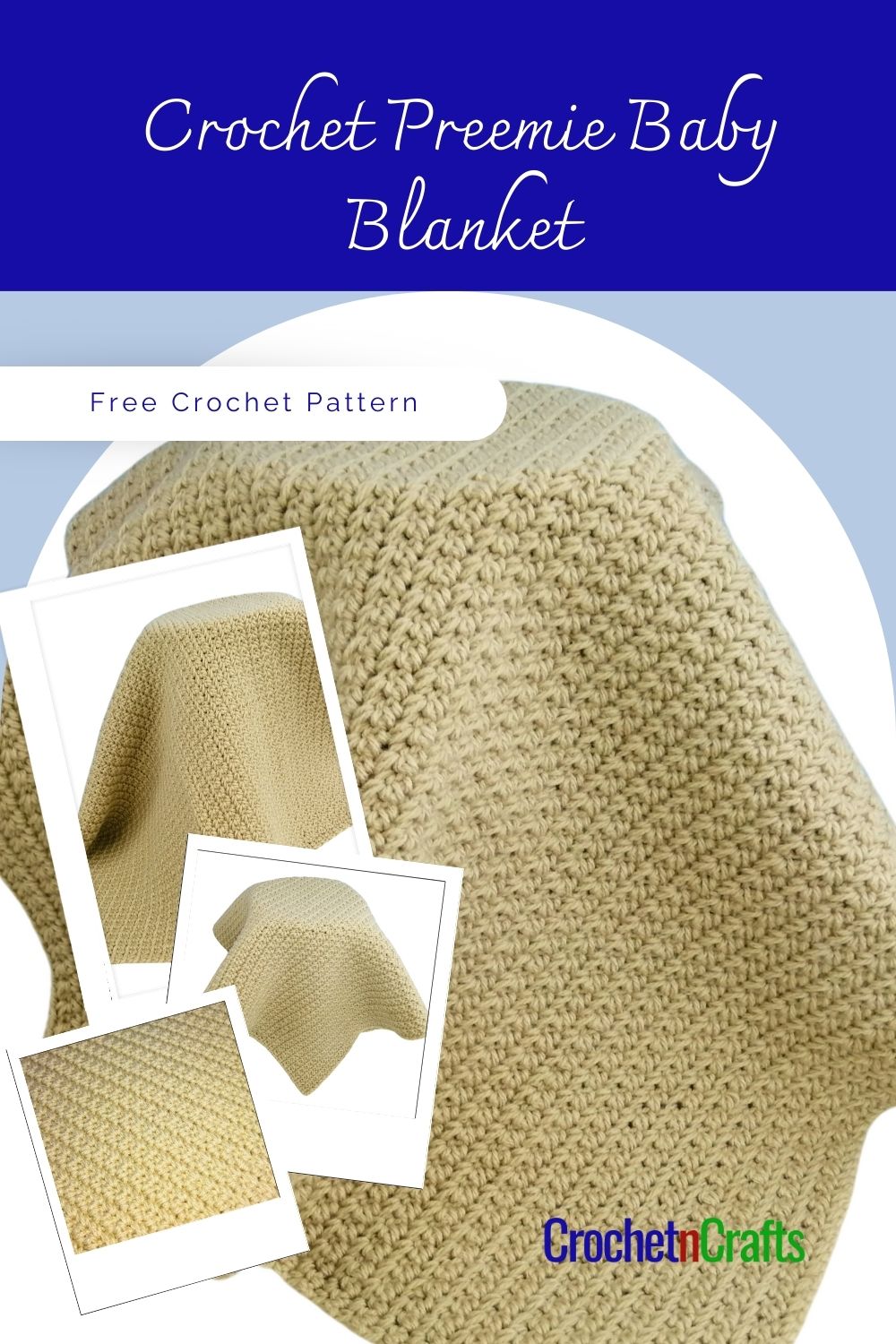 Single Crochet Cross Stitch Baby Blanket - CrochetNCrafts