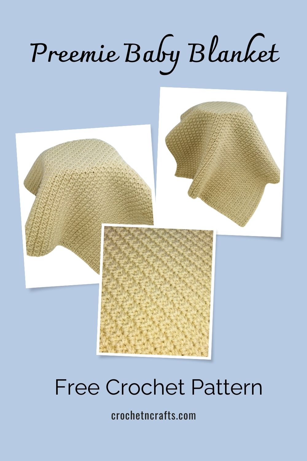 Single Crochet Cross Stitch Baby Blanket - CrochetNCrafts