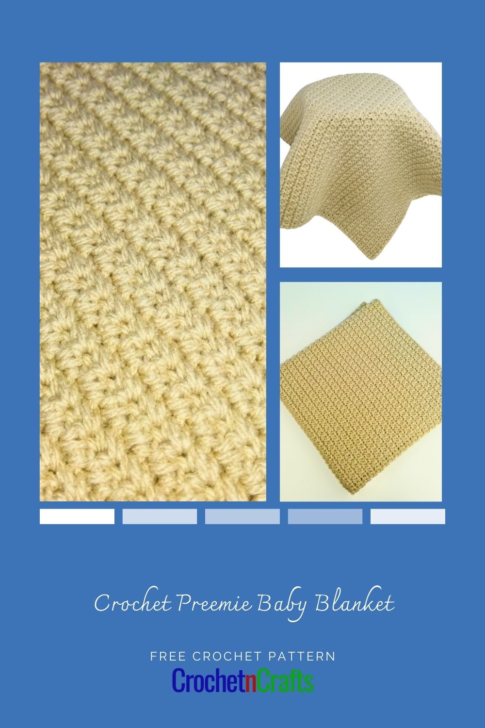 Single Crochet Cross Stitch Baby Blanket - CrochetNCrafts