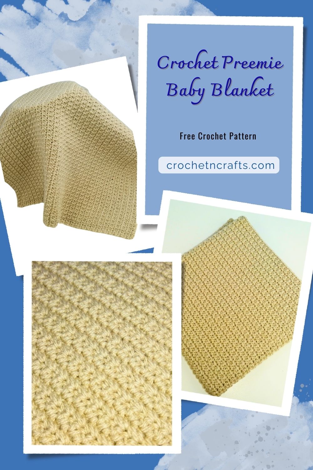 Single Crochet Cross Stitch Baby Blanket - CrochetNCrafts