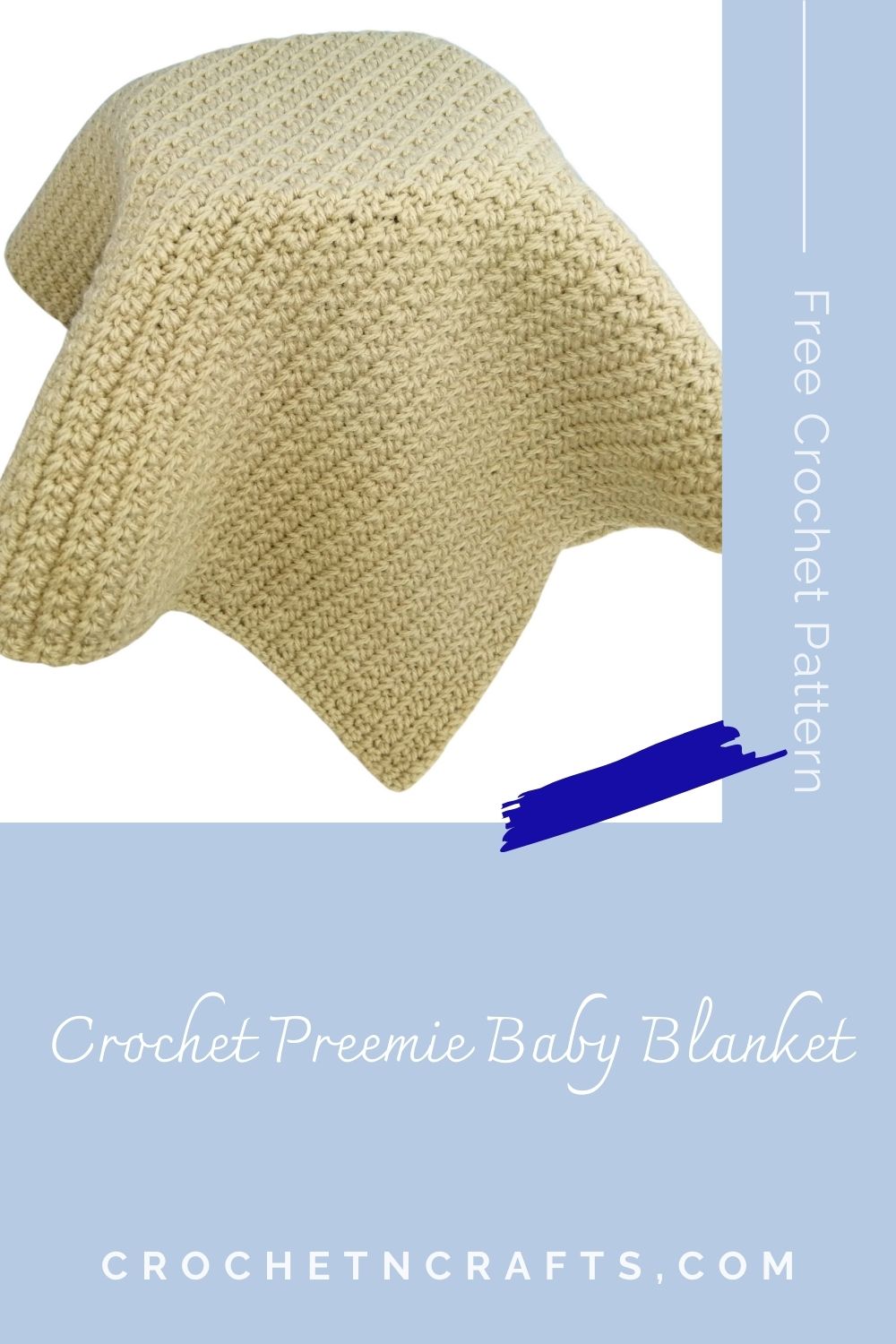 Single Crochet Cross Stitch Baby Blanket - CrochetNCrafts
