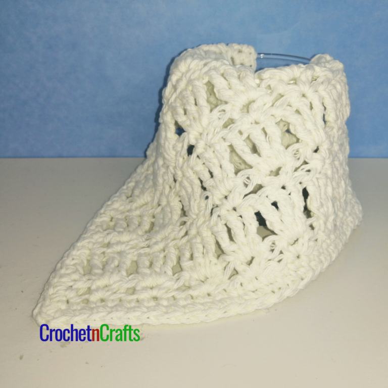 Crochet Dishcloth - Hdc V-st and Tr - CrochetNCrafts