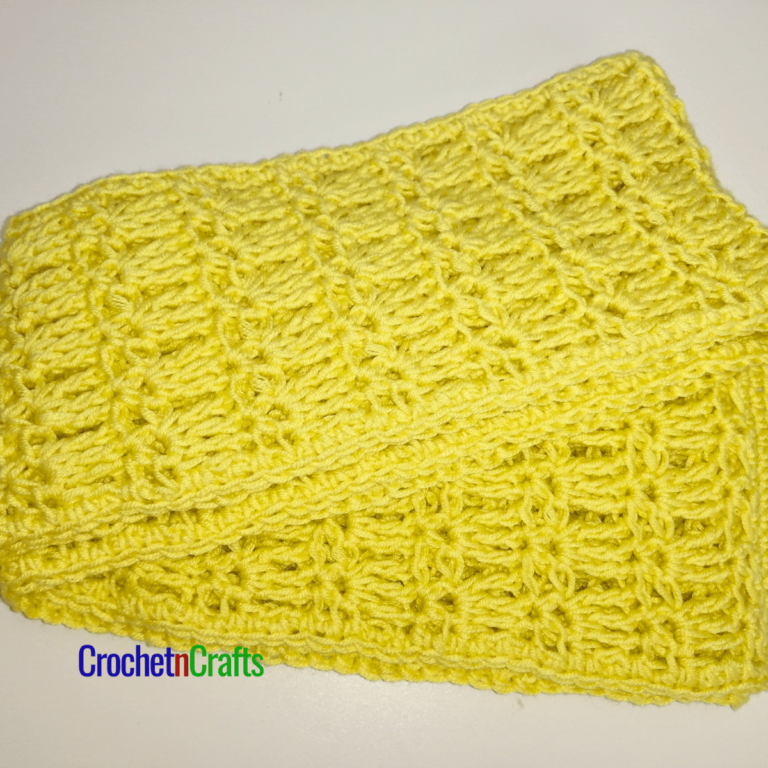 Skinny Summer Scarf Crochet Pattern - Hdc V-St and Tr - CrochetNCrafts