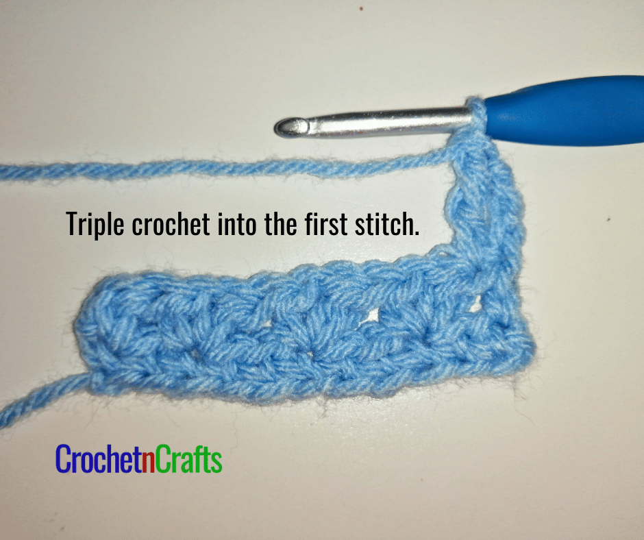 Shell and V-Stitch Variation - Hdc V-St and Tr - CrochetNCrafts