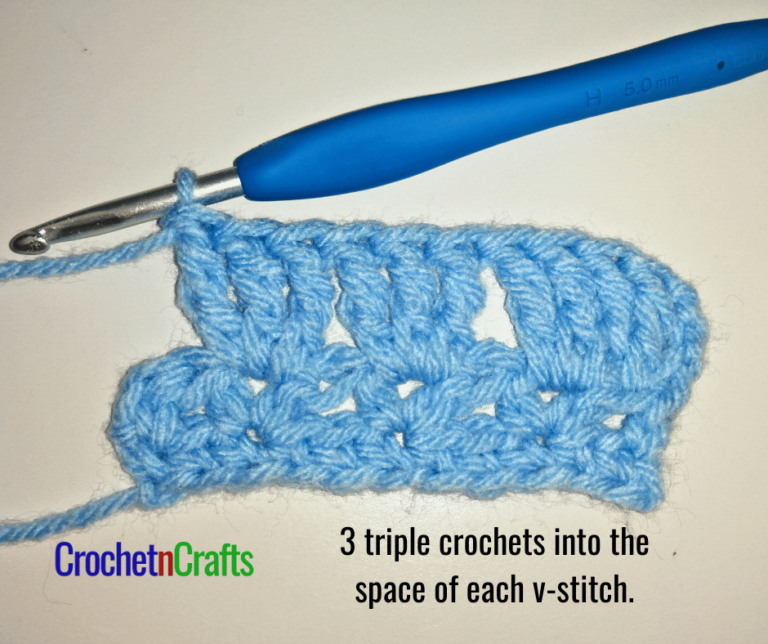 Skinny Summer Scarf Crochet Pattern - Hdc V-St and Tr - CrochetNCrafts