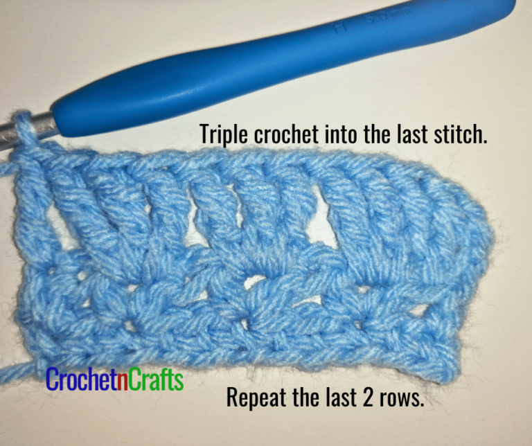 Skinny Summer Scarf Crochet Pattern - Hdc V-St and Tr - CrochetNCrafts