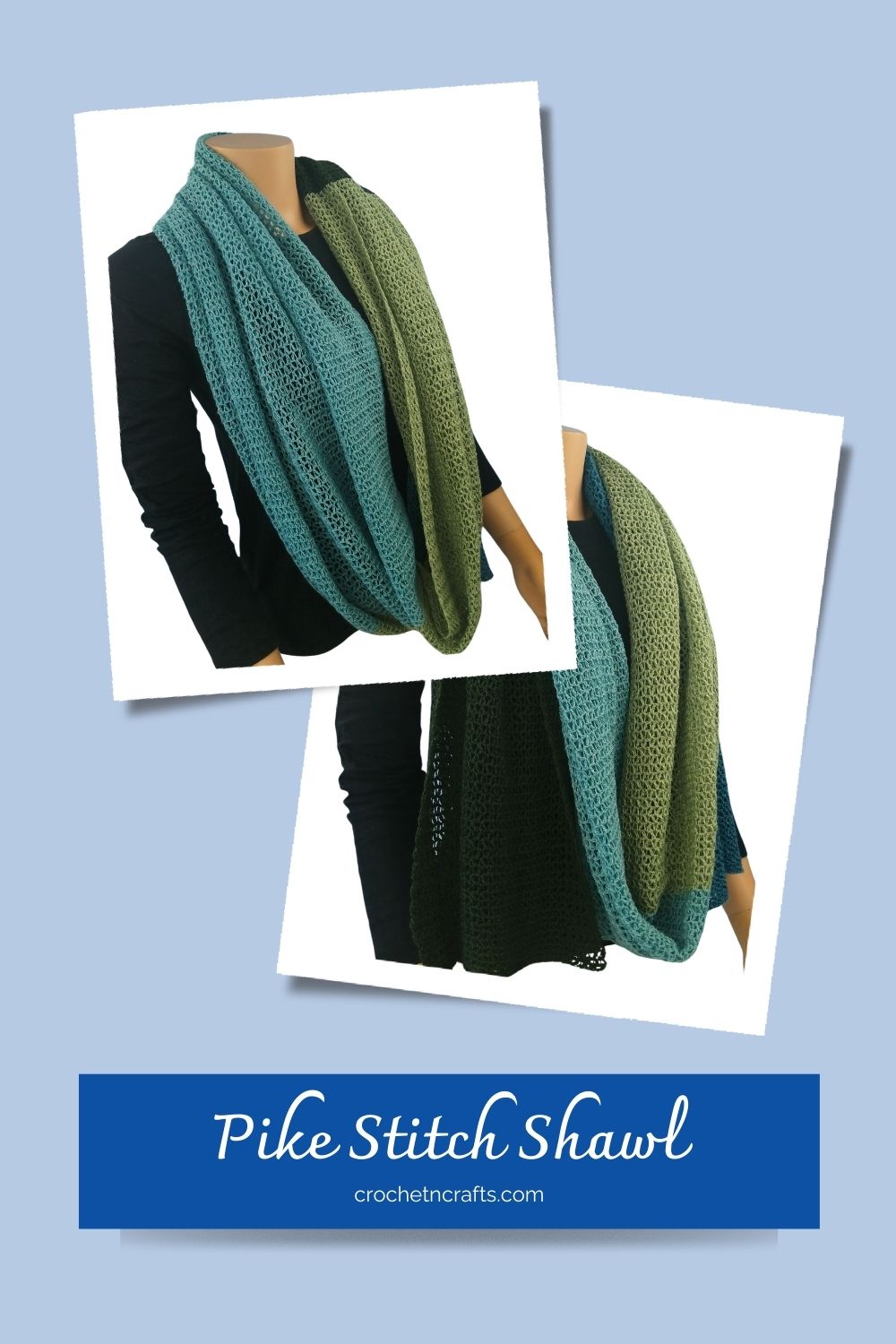 Pike Stitch Crochet Shawl Pattern - CrochetNCrafts