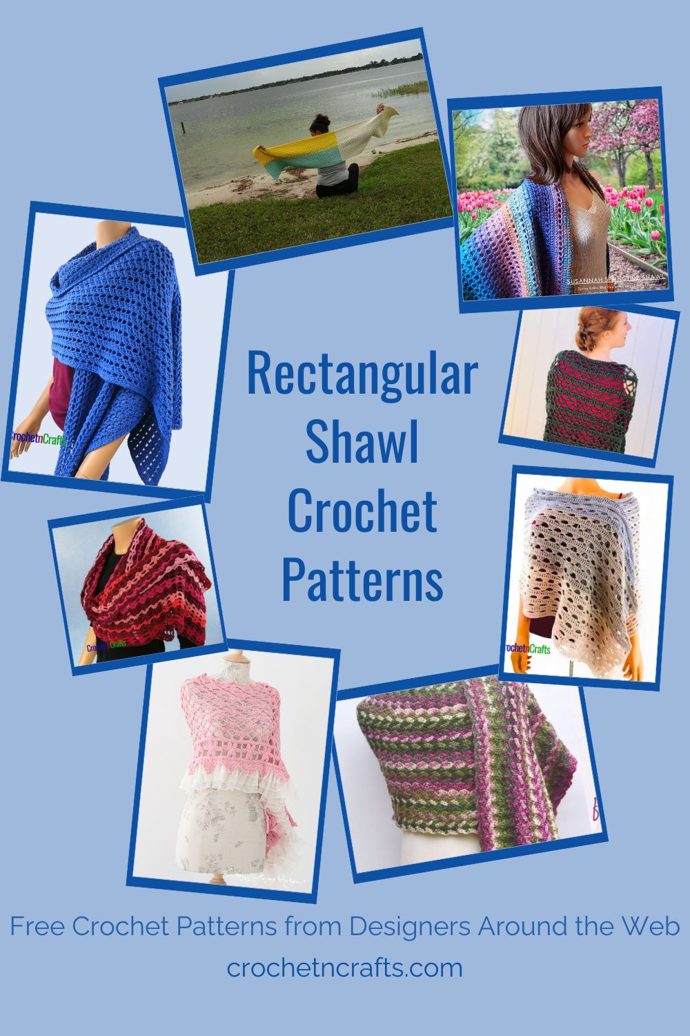 Rectangular Shawl Crochet Patterns - CrochetNCrafts