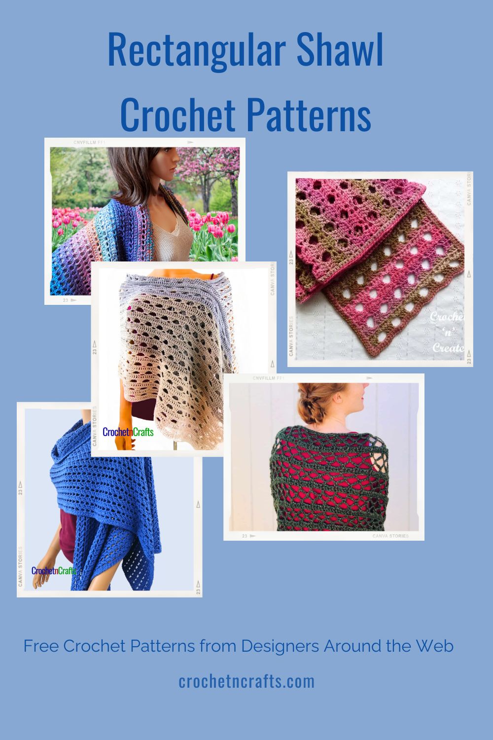 Rectangular Shawl Crochet Patterns - CrochetNCrafts