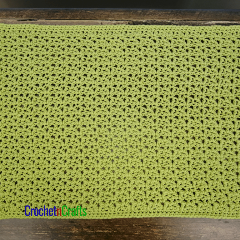 Blossom Stitch Crochet Floor Mat - CrochetNCrafts