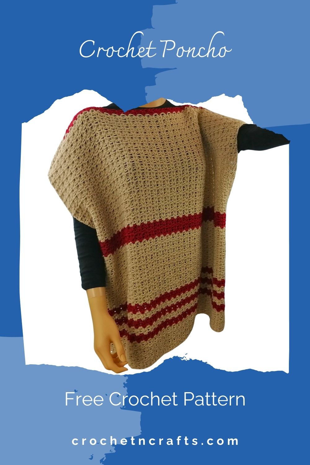 Crochet Poncho Top - Pretty Simple - CrochetNCrafts