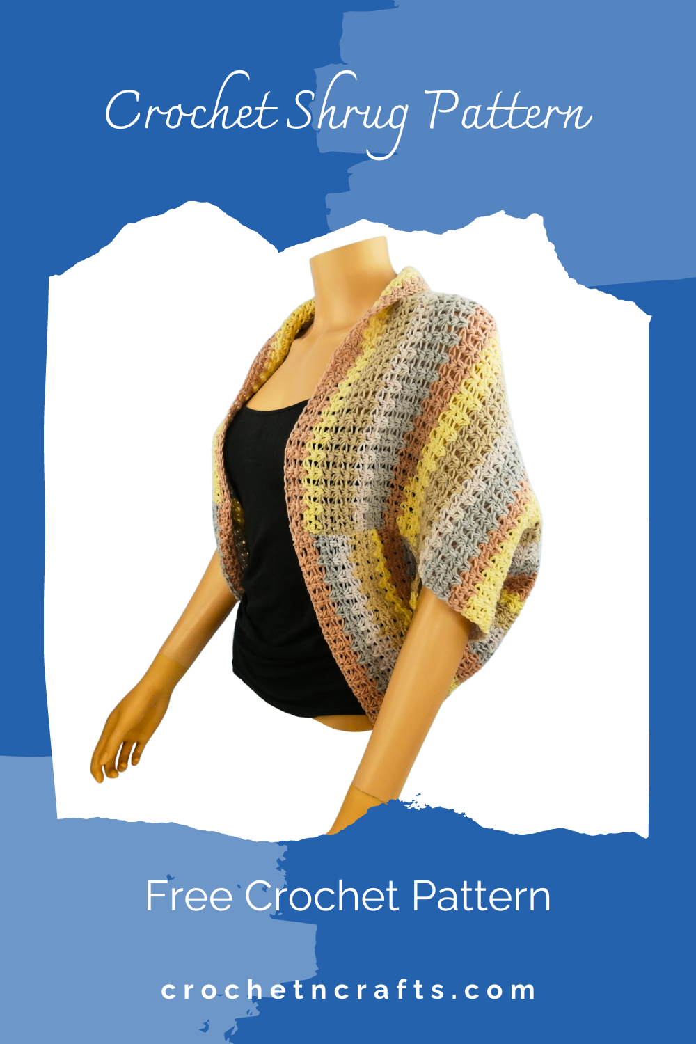 Pretty Simple Crochet Shrug Pattern - CrochetNCrafts