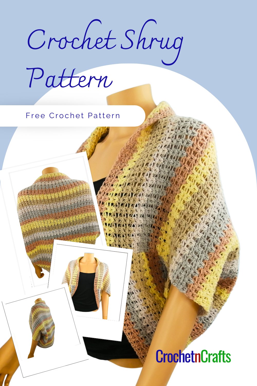 Pretty Simple Crochet Shrug Pattern - CrochetNCrafts