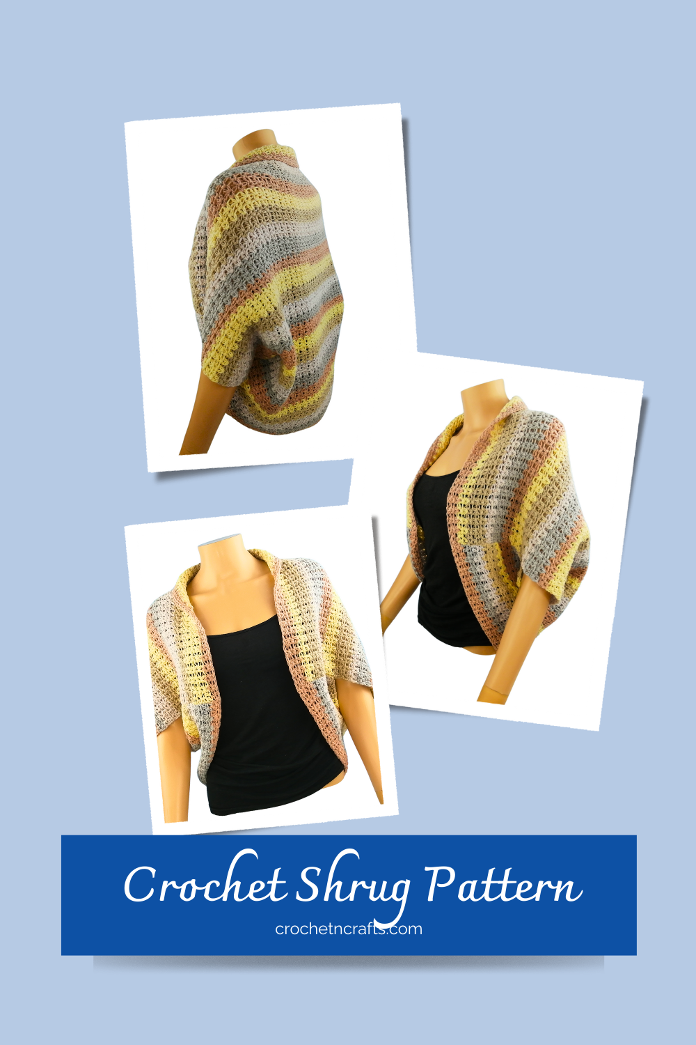 Pretty Simple Crochet Shrug Pattern - CrochetNCrafts
